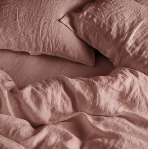 100% Linen Duvet Cover in Rust | Timeless & Irresistibly Soft | Bedfolk