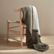 The Dream Cotton Throw in Moss / Clay by Bedfolk