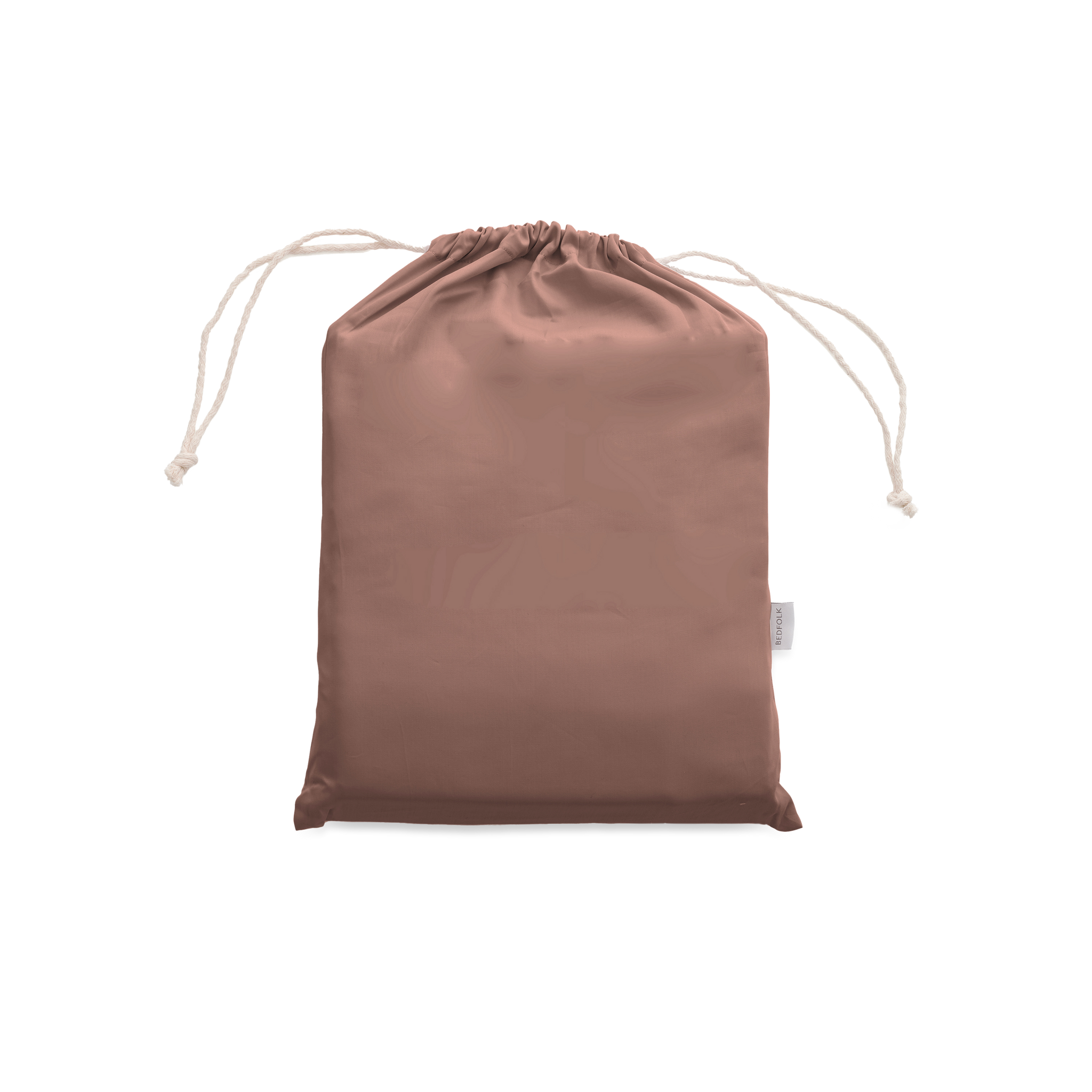 Luxe Cotton Storage Bag in Rust | Bedfolk